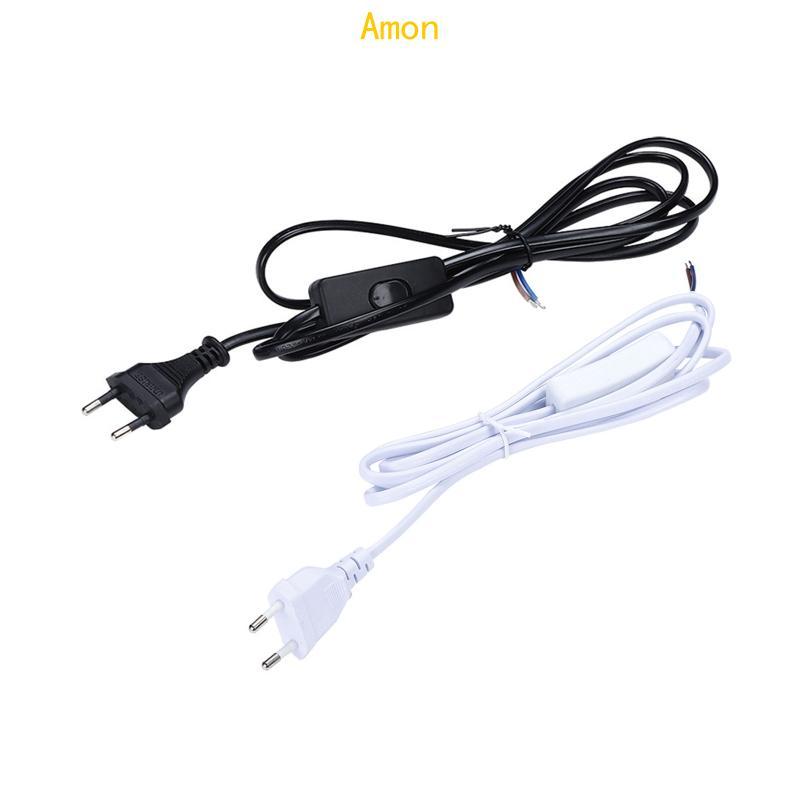 Amon EU Plug LED Tube Power Extension Cable โคมไฟตั้งโต๊ะ สายไฟพร้อม ...
