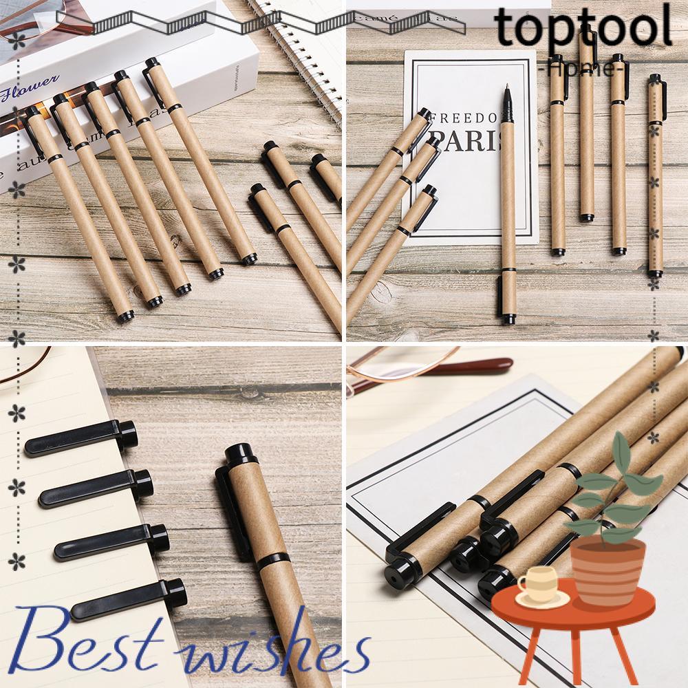 TOPTOOL 2/5pcs ปากกาเจลเครื่องเขียน Smooth Green ECO Friendly Neutral Pen ปากกาลายเซ็น | Shopee ...