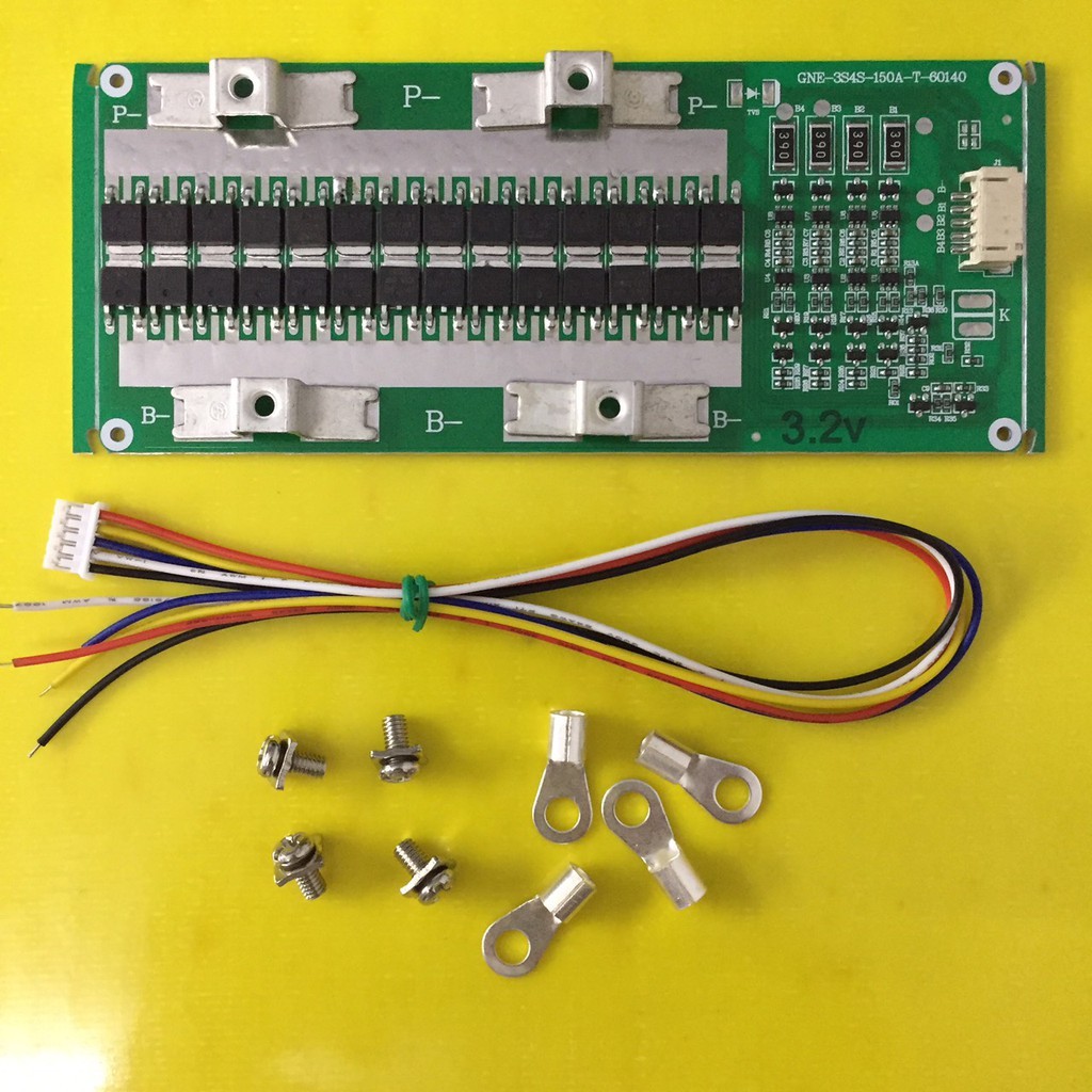 BMS 3.2V4S 150A พีค 450A สำหรับสตาร์ทรถยนต์ LiFePO4 3.2V for Car Start ...
