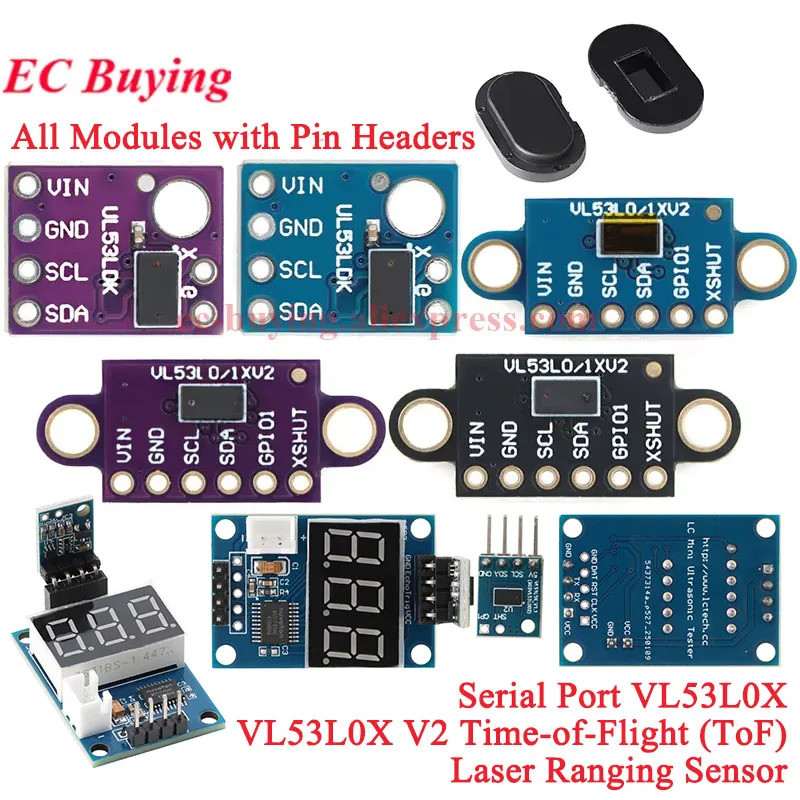 VL53L0X V2 Time-of-Flight (ToF) เลเซอร์ตั้งแต่เซนเซอร์ Breakout 940nm ...