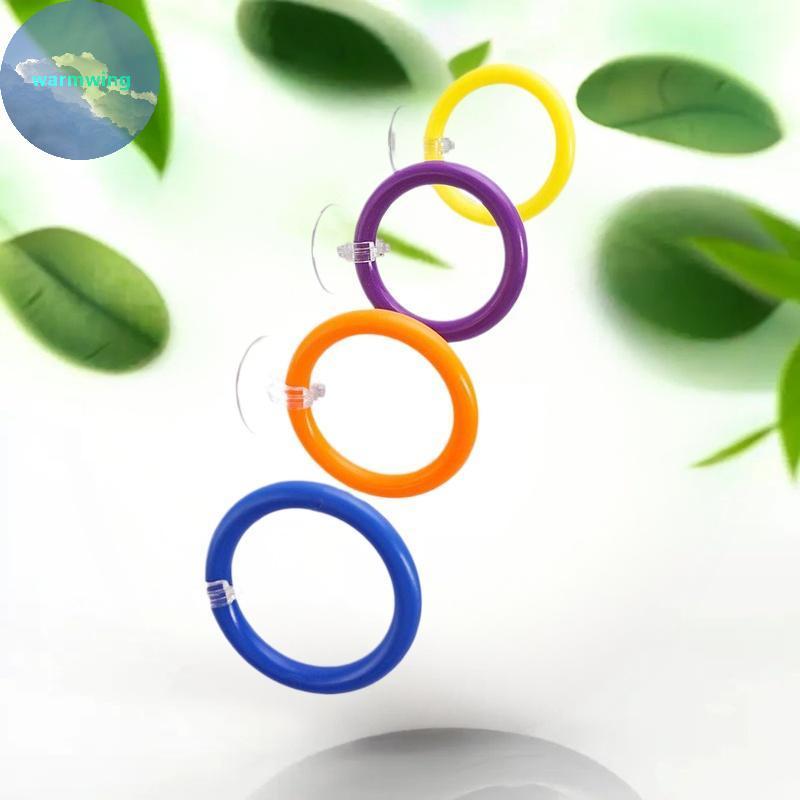 Warmwing 4 ชิ้นหางปลา Drumming การฝึกอบรม Interactive การฝึกอบรมวงกลมสีดูดถ้วยแหวนถังปลาตกแต่ง ...