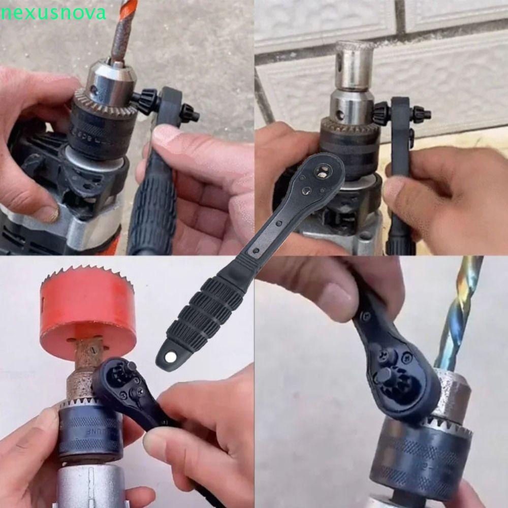 NEXUSNOVA เปลี่ยนได้เจาะ Chuck Key ประแจ,วัสดุเหล็กแม่เหล็ก Ratchet ...