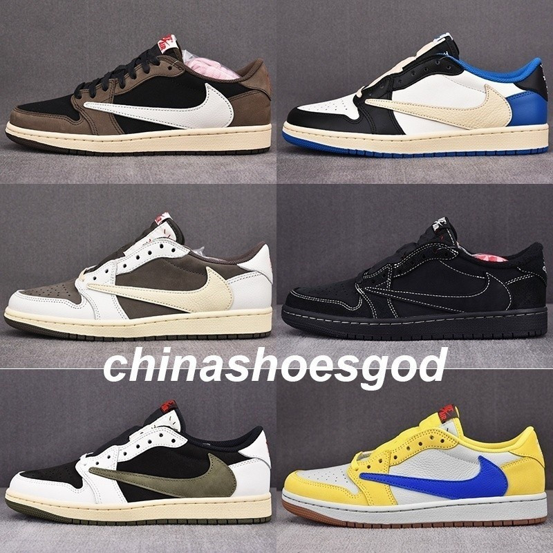 Travis Ma x Air Jordan 1 Mocha Brown & Reverse Mocha Size EU36 - 48.5 สีฟ้าน้ำตาล | Shopee Thailand
