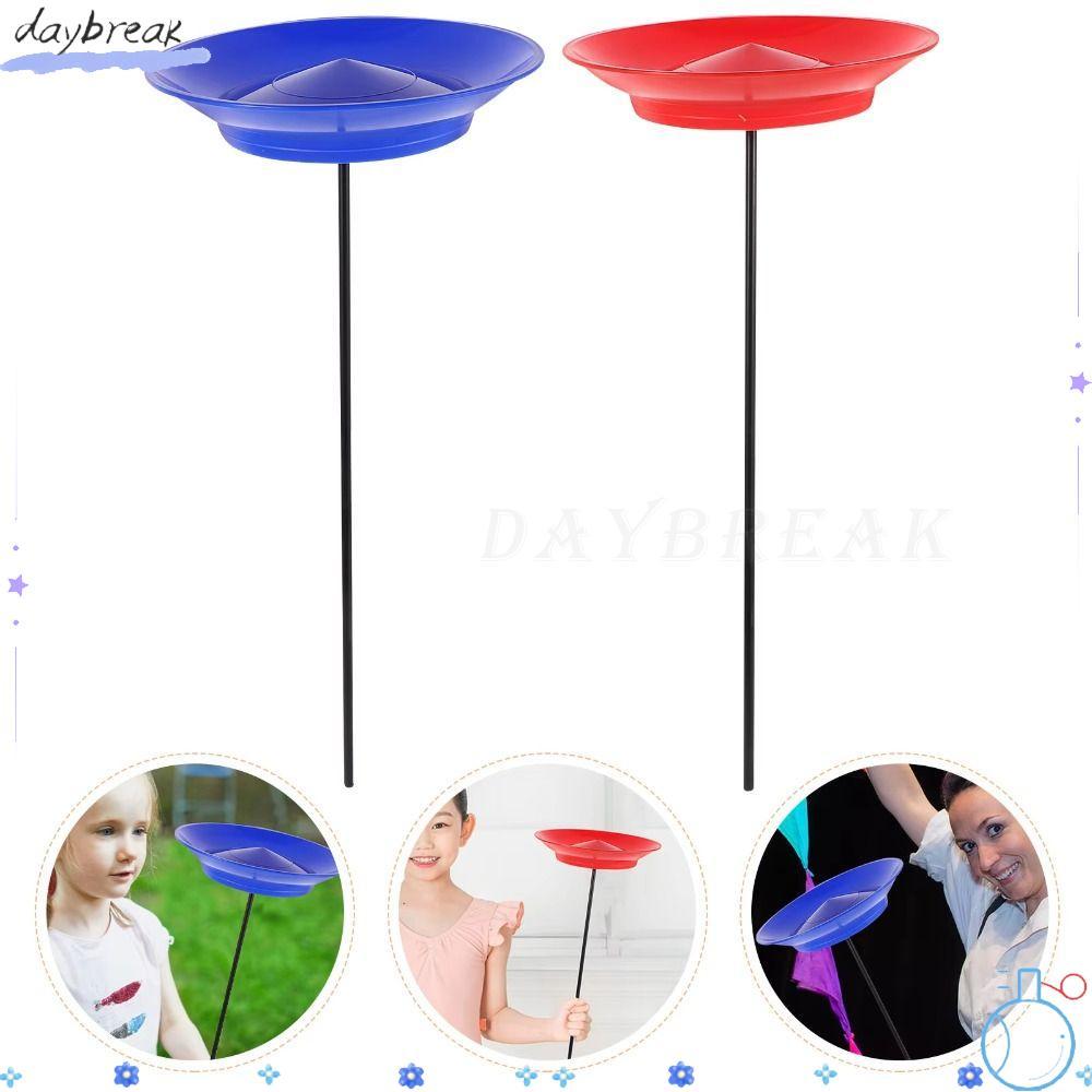 DAYBREAK แผ่นหมุน Juggling พร้อม Sticks สีสัน Acrobatic Stage ...