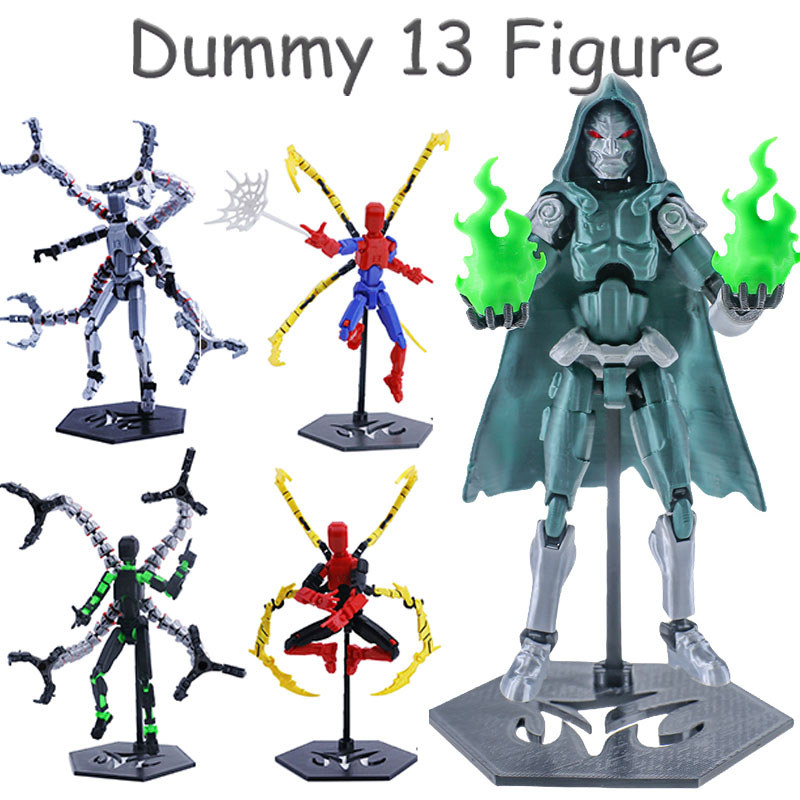 3D เครื่องพิมพ์ Doctor Doom Lucky 13 Dummy Action Figure Avengers ...