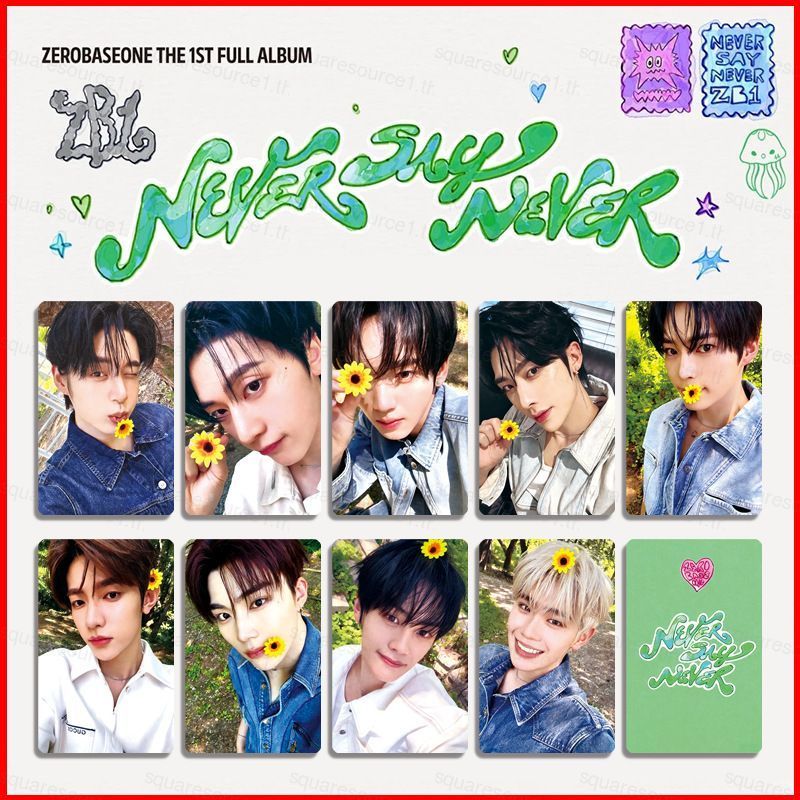 SQ1 9 ชิ้น/เซ็ต ZEROBASEONE LOMO การ์ด 1ST FULL ALBUM NEVER SAY NEVER ...