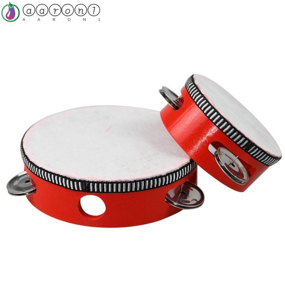 AARON1 Tambourines เครื่องดนตรี, รอบ 4/6/7/8/9/10in Tambourine กลอง ...