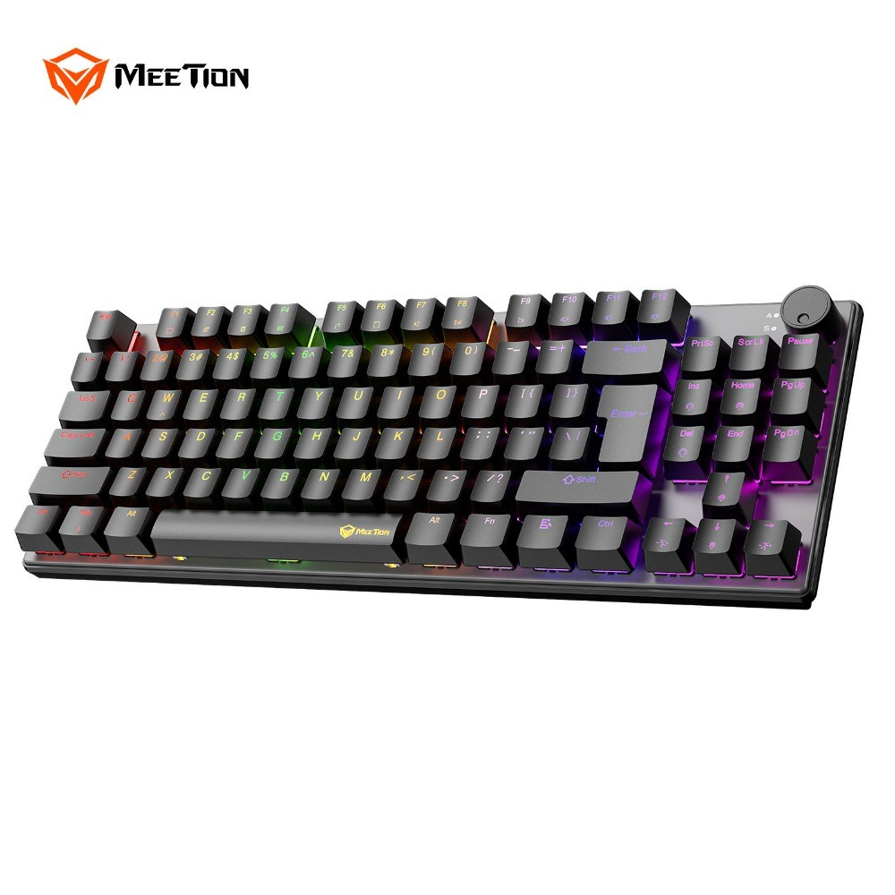 Meetion MK008 Pro RGB Mechanical Gaming Keyboard 87 คีย์แผงโลหะแบบถอด ...