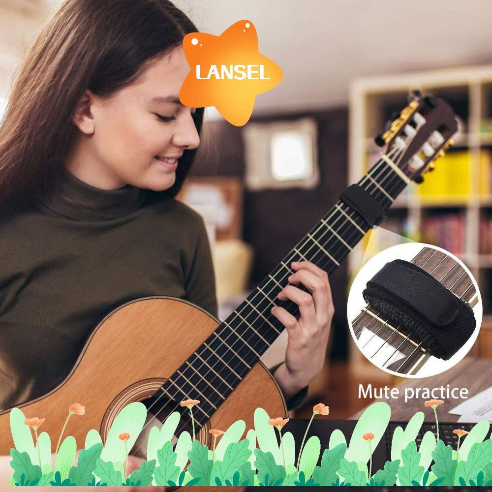 LANSEL กีตาร์ Fret Wrap, ปรับ Fingerboard Mute เทปกีตาร์ Mute Damper ...