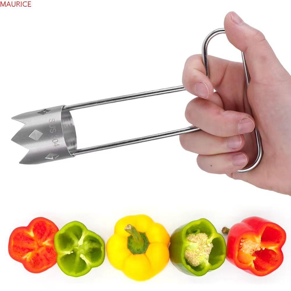 MAURICE Fruit Corer Extractor, สแตนเลสแบบพกพา Core Remover, Universal ...