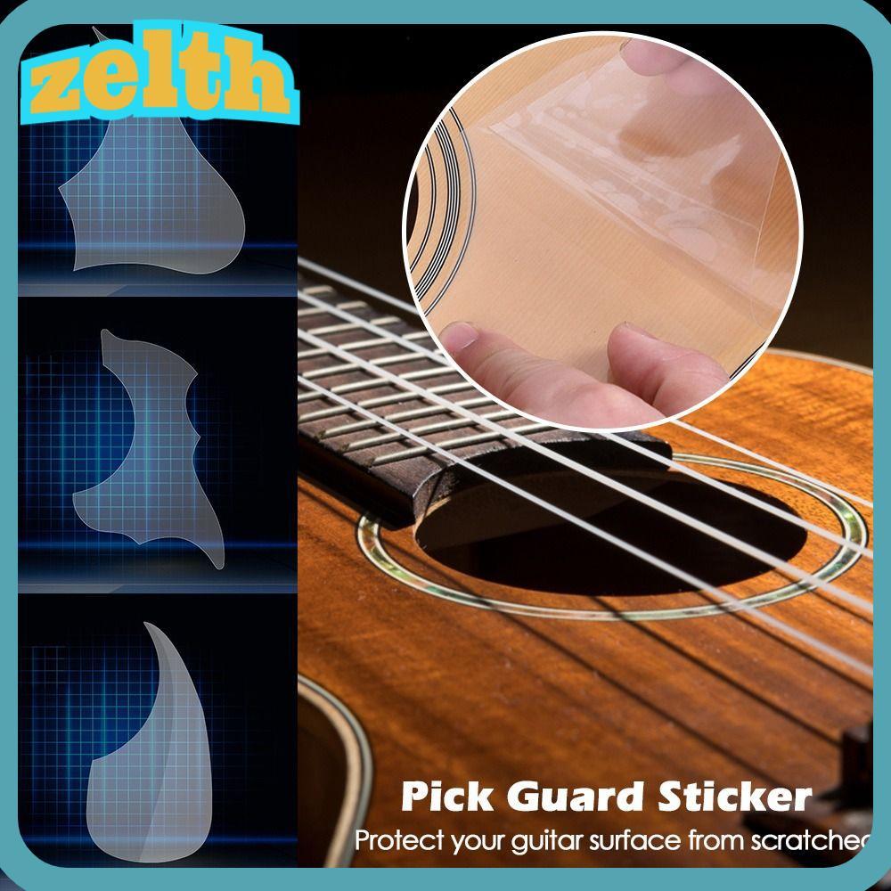 ZELTH Pick Guard Sticker สติ๊กเกอร์บอร์ดปิ๊กการ์ดกีตาร์โปร่งใสแบบมีกาว ...