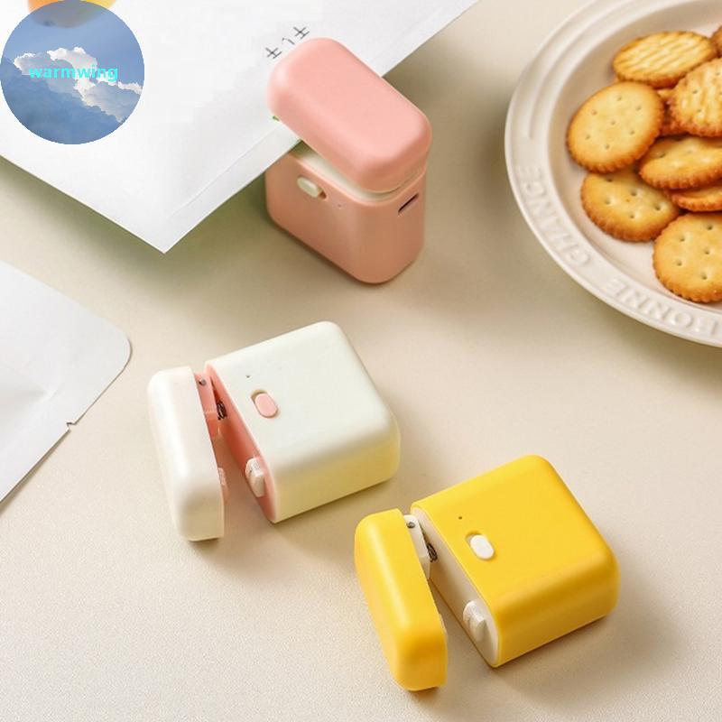 Warmwing เครื่องซีลสูญญากาศขนาดเล็กแบบพกพา 2-in-1 เครื่องซีลปากถุงถุงขนมเครื่องซีลความร้อนมือถือ ...