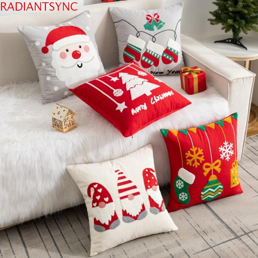 RADIANTSYNC ปลอกหมอนอิงโซฟา ขนาด 45x45 ซม. สไตล์คริสต์มาส น่ารัก ใช้ในการตกแต่งบ้าน | Shopee ...