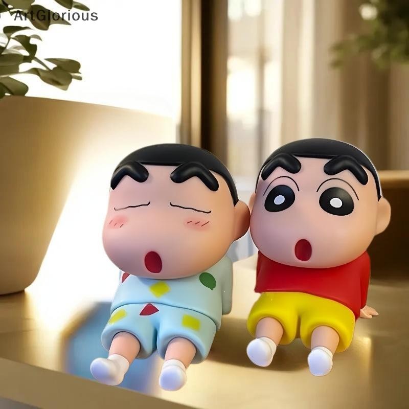 Art ใหม่ Crayon Shin-Chan Action Figure Lazy ผู้ถือโทรศัพท์มือถือ ...
