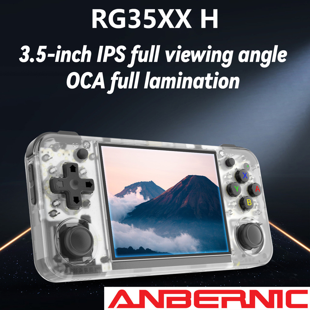 ANBERNIC Ambernick RG35XXH หน้าจอแนวนอน Retro เปิดแหล่งคอนโซลเกมมือถือ ...