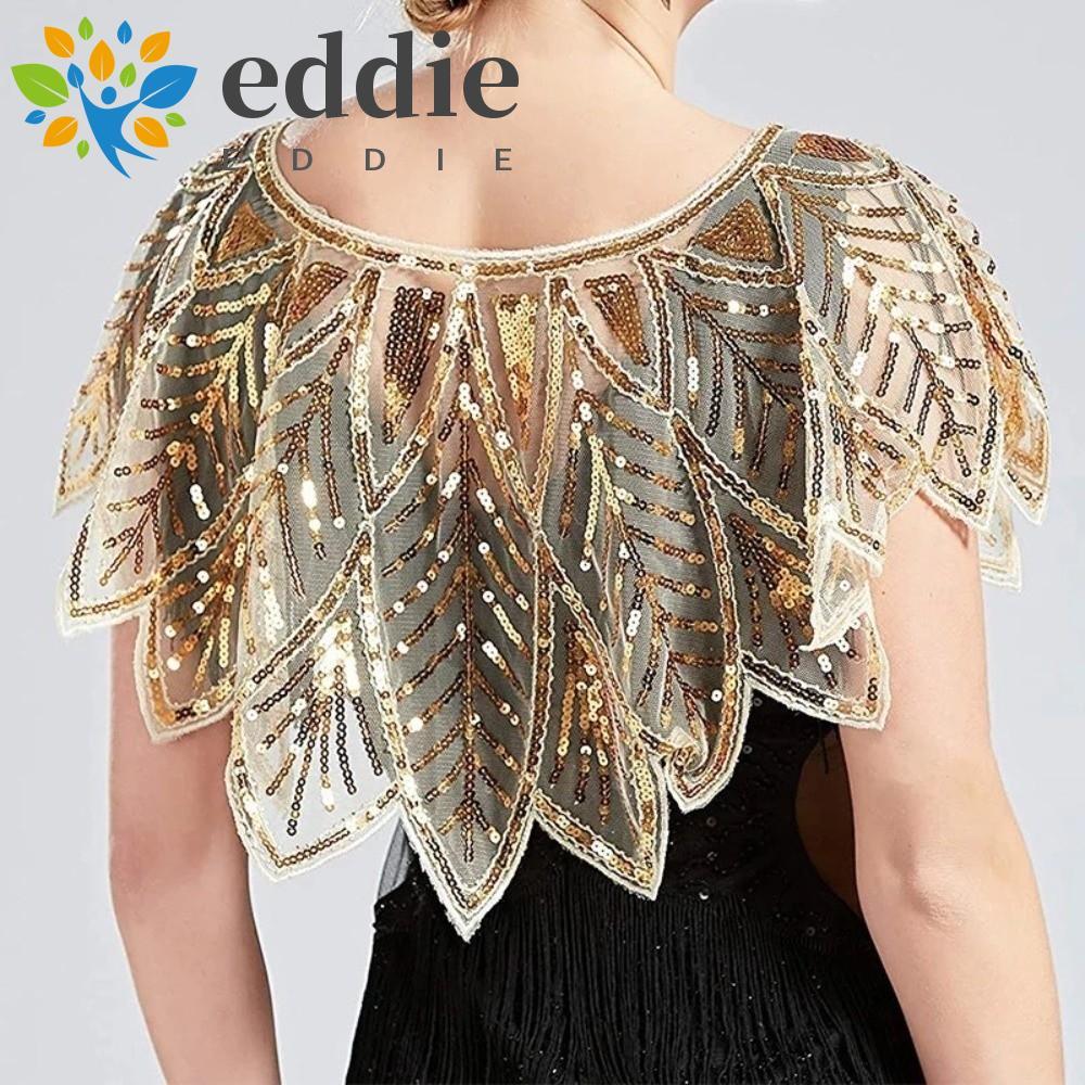 EDIE ผ้าคลุมไหล่เลื่อม สำหรับงานยามค่ำคืน กันแสงระยิบระยับ สไตล์เรียบ ...