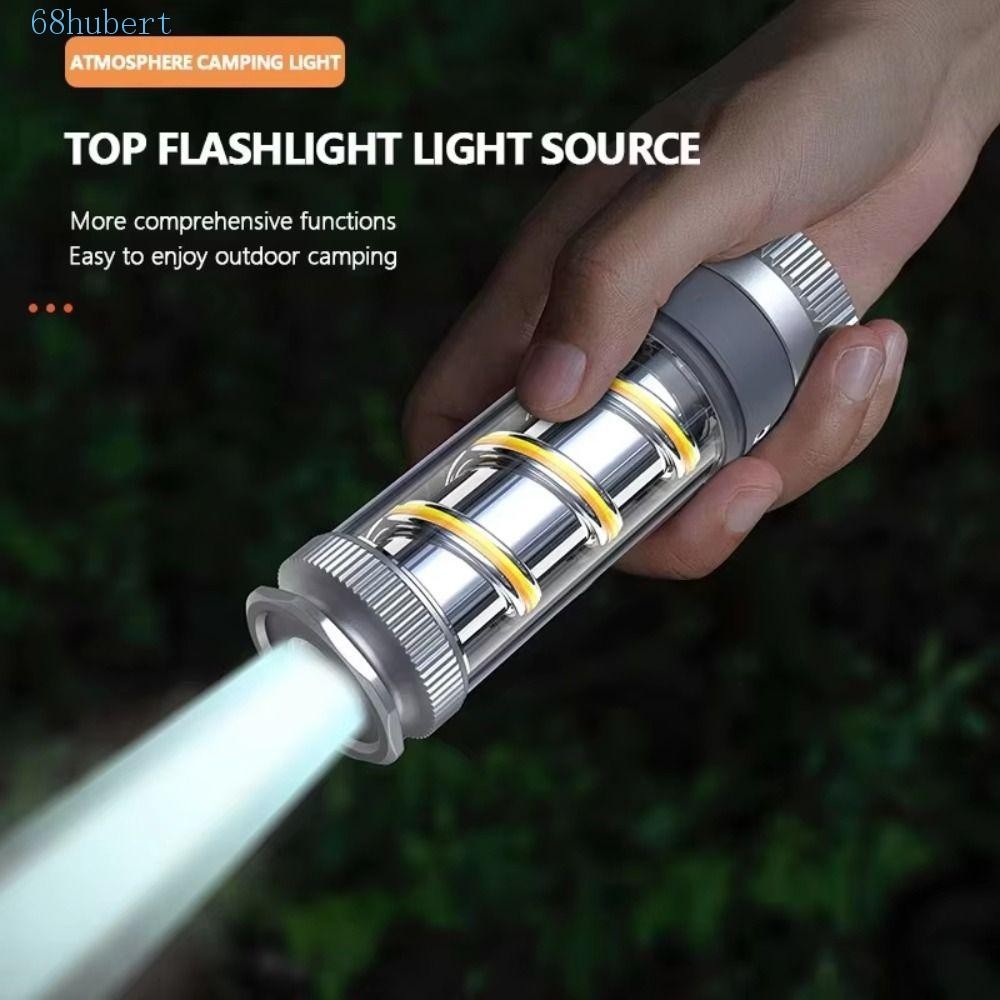 HUBERT ไฟ LED Camping, USB Chargeable Stepless Dimming ไฟฉายพกพา,แบบ ...