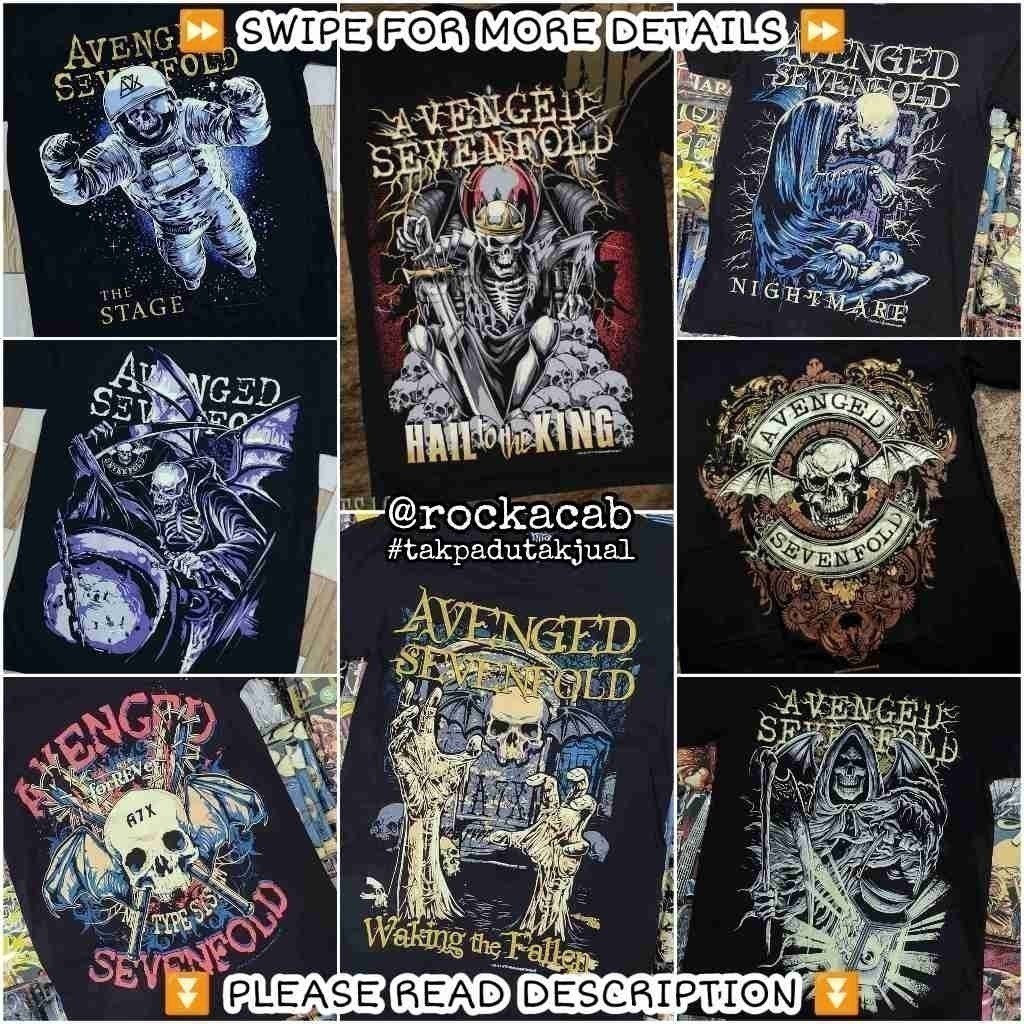 เสื้อวง Avenged Sevenfold A7X Nightmare แบบ Rare และ Vintage สำหรับแฟนๆ ...