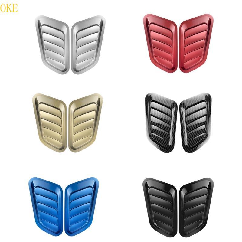 OKE 1 คู่ Universal รถ ABS ตกแต่ง Air Flow Intake Scoop Turbo Bonnet ...