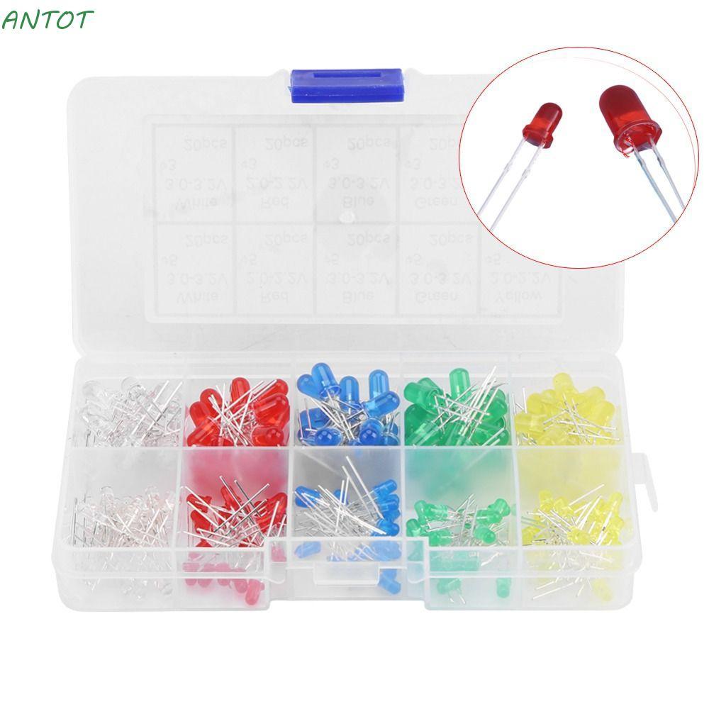 ANOT 200PCS LED Diodes Light Kit, 5 สี 3V Universal LED Circuit ...
