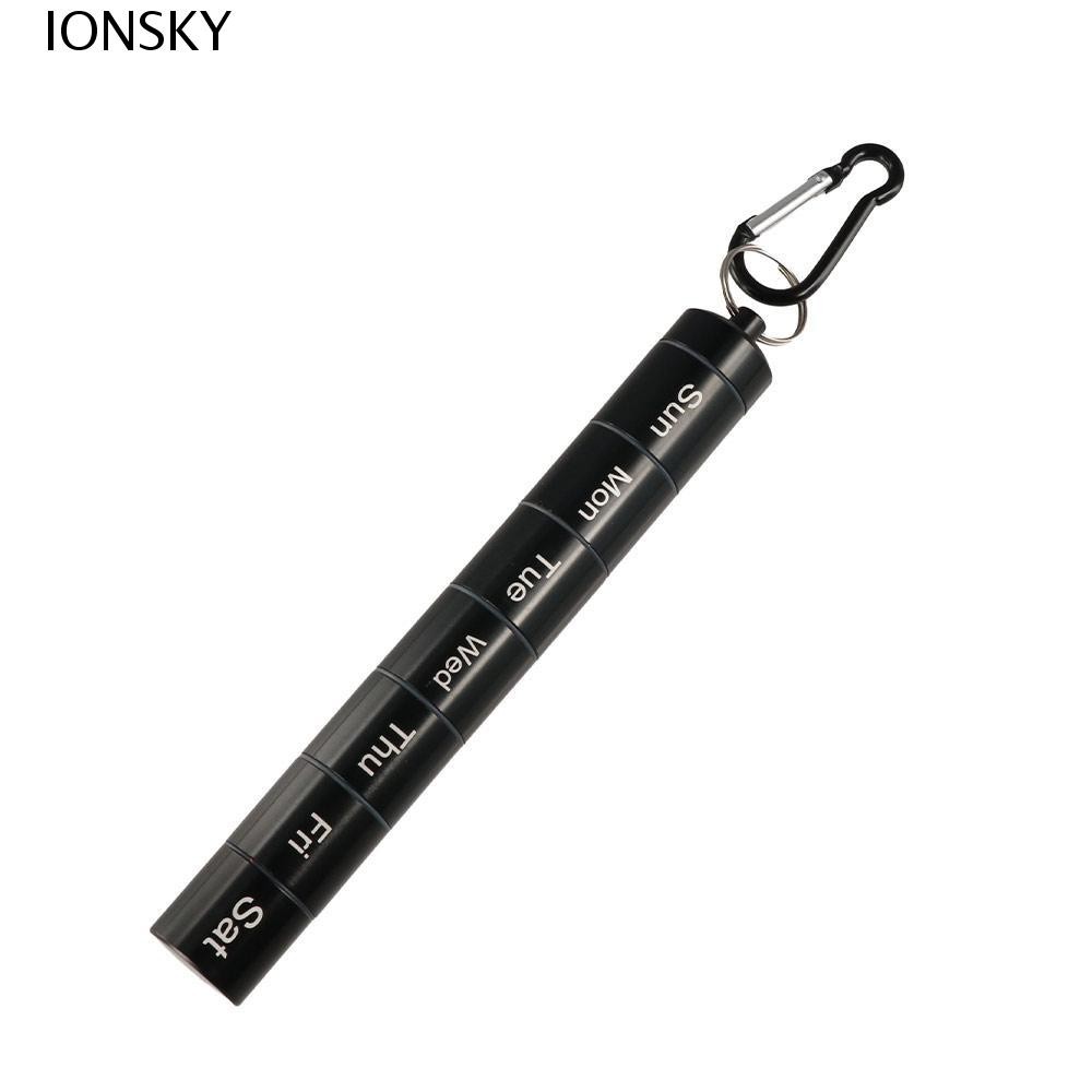 IONSKY กล่องยารายสัปดาห์, อลูมิเนียมอัลลอยด์วางซ้อนกันได้ 7 วันเคสยา ...