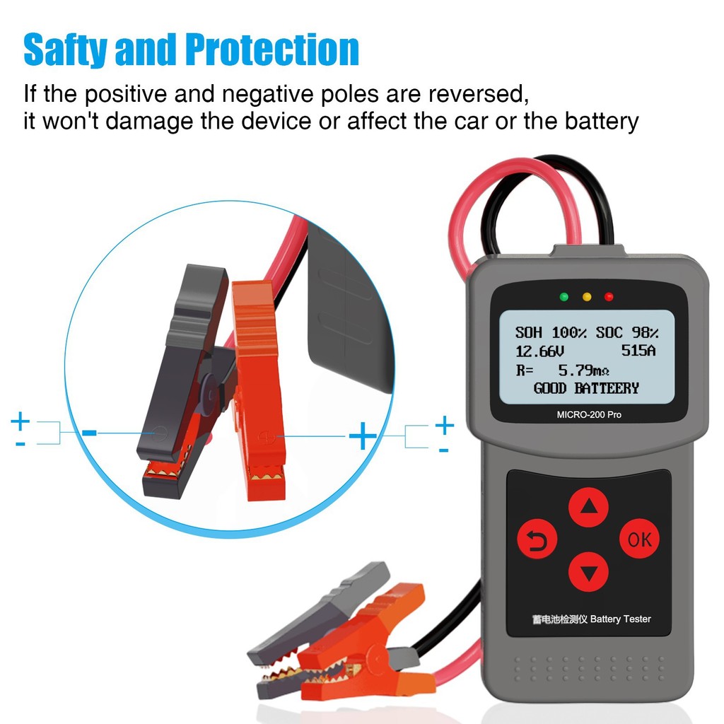 Langel MICRO200 PRO-Car แบตเตอรี่รถจักรยานยนต์ความต้านทานภายใน Life ...