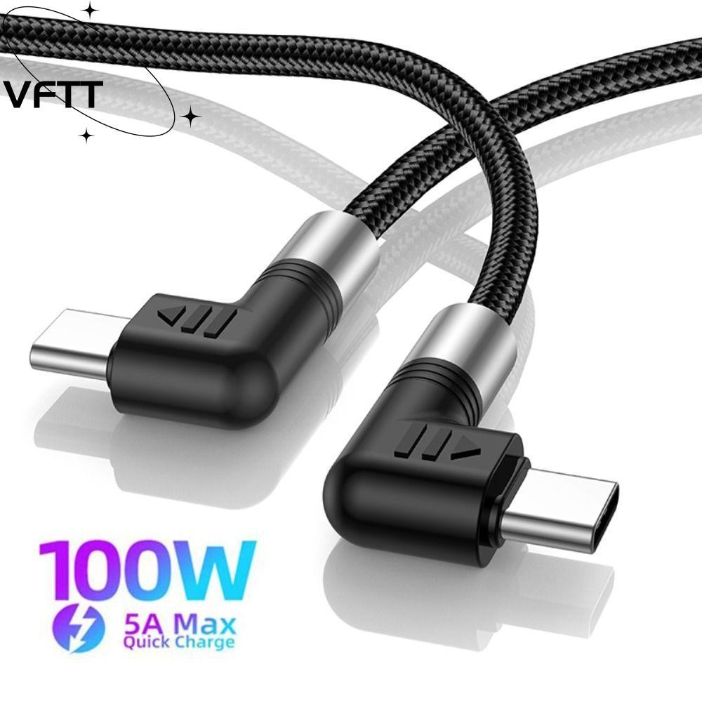 VFTT สาย Type C แล็ปท็อป QC4.0 90 องศา Emarker Chip PD 100W | Shopee Thailand
