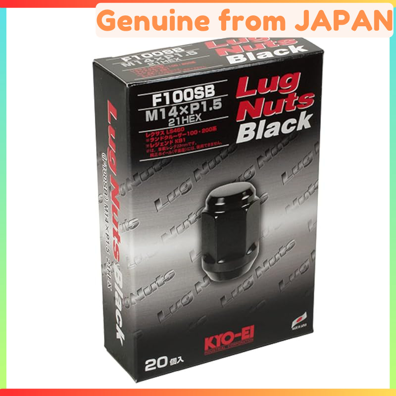 KYO-EI (Kyoei Industry) Lug Nut [ Quantity: 20 pieces ] [ Bag Type 21HEX ] M14 x P1.5 F100SB-20P ...