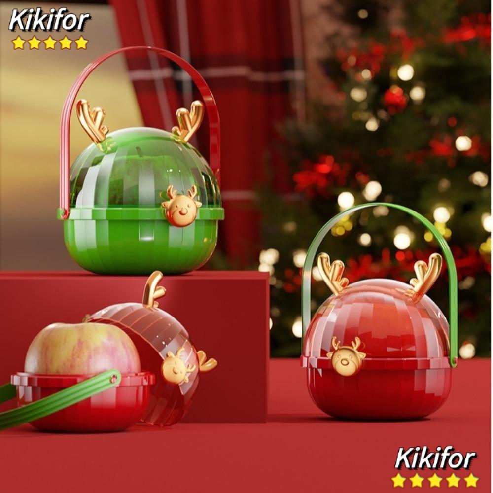 KIKIFOR กล่องของขวัญคริสต์มาส, กล่องผลไม้คริสต์มาสอเนกประสงค์เทศกาล ...