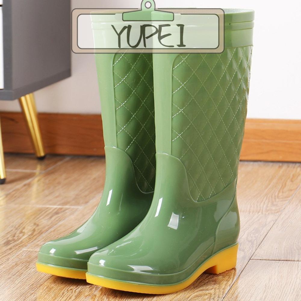 YUPEI รองเท้าบูทยางลายสก๊อต กันลื่นและกันฝน สำหรับสภาพอากาศหนาวเย็น | Shopee Thailand