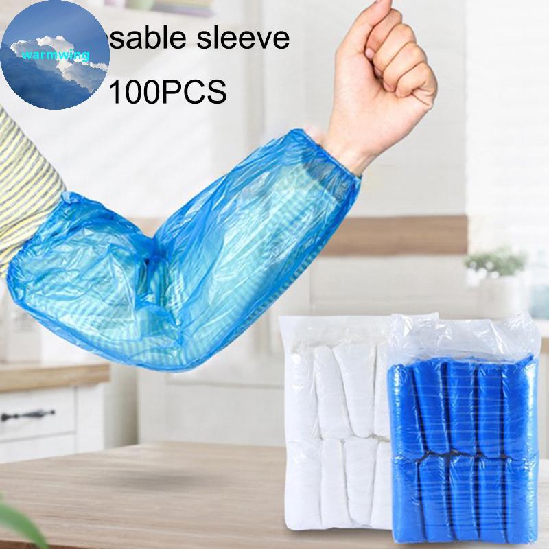 Warmwing 100 ชิ้นทิ้ง Oversleeve กันน้ํามันแขนป้องกันครอบคลุม ...