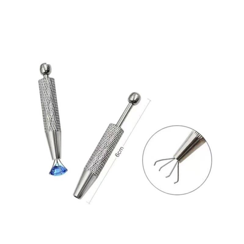 สแตนเลส Four-Claw Multi-Function Grabber คลิปฟองน้ําคว้าอัญมณี Multi ...