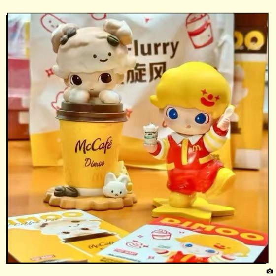 2026 McDonalds DIMOO Joint Toy McCoffee Latte McDonalds ลุง McDonalds ...