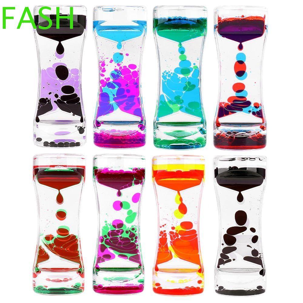 FASH นาฬิกาทรายจับเวลา, น้ํามันสองสี Creative Floating Motion Bubble ...