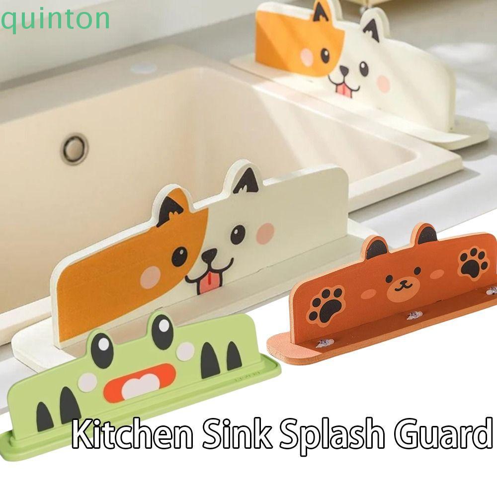 QUITON อ่างล้างจาน Splash Guard, รูปแบบกบหน้าจอบาร์ Water Splash Guard ...