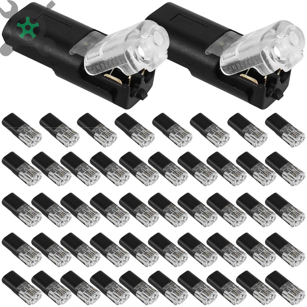 50 ชิ้นขั้วต่อสายไฟพลาสติก Push-in Wire Terminal Block Universal Soft ...