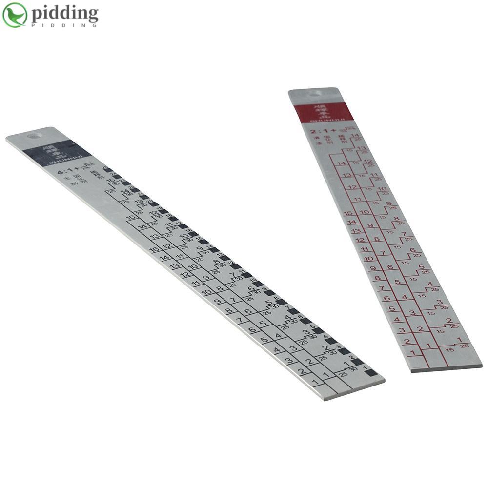 PIDDING ไม้บรรทัดสีมาตรฐานอลูมิเนียมอัลลอยด์ผสมง่ายกวนเคลือบยานยนต์ ...