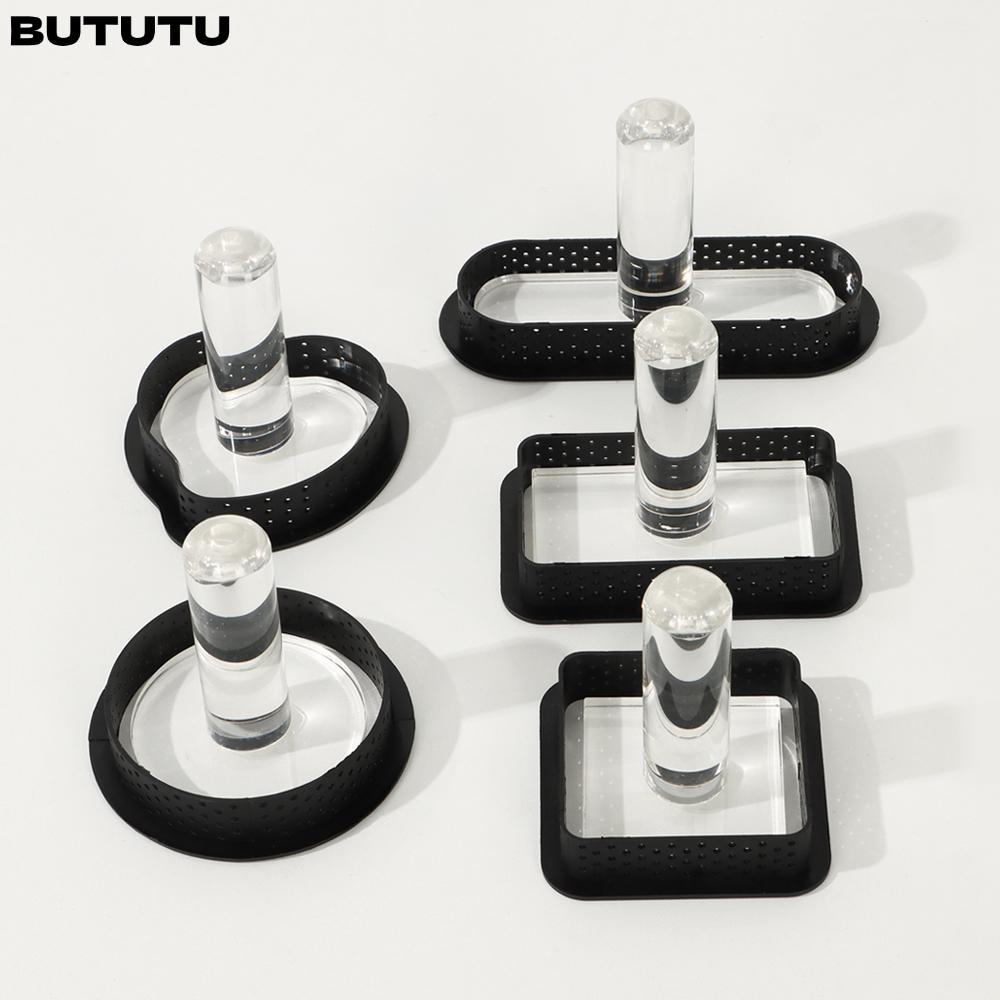 BUTU แม่พิมพ์เค้กเบเกอรี่เครื่องมือ DIY อุปกรณ์ครัวตกแต่งทาร์ตรูปหัวใจม ...