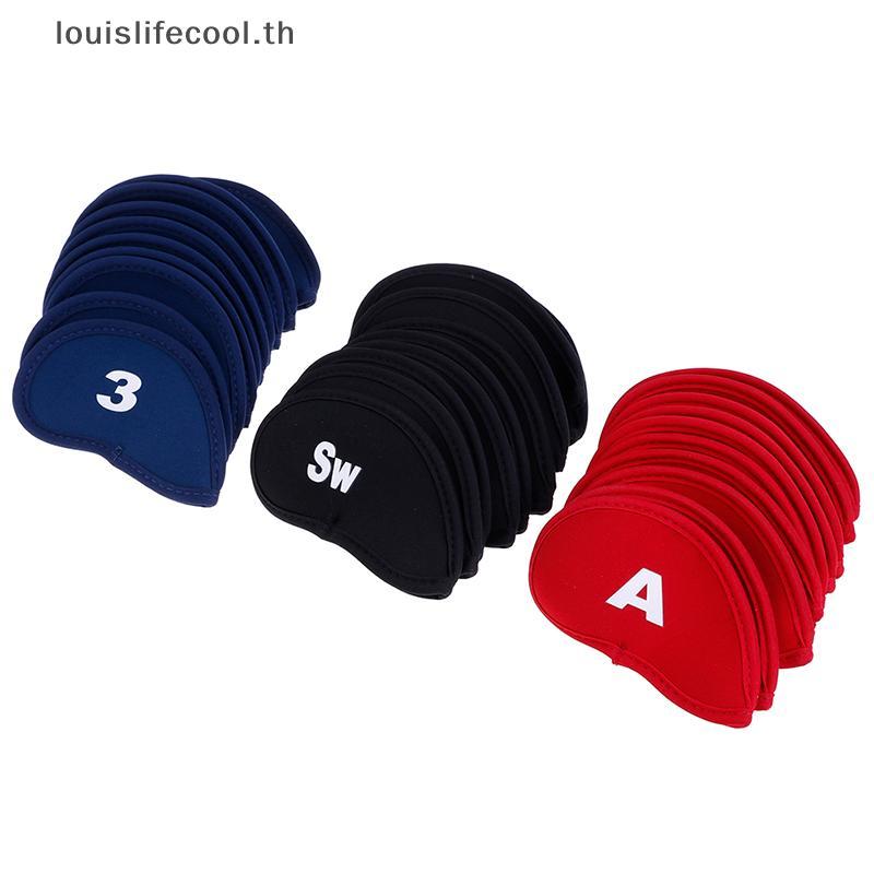 Louislifecool 10 ชิ้น Neoprene Golf Club Putter Cover Wedge Iron ...