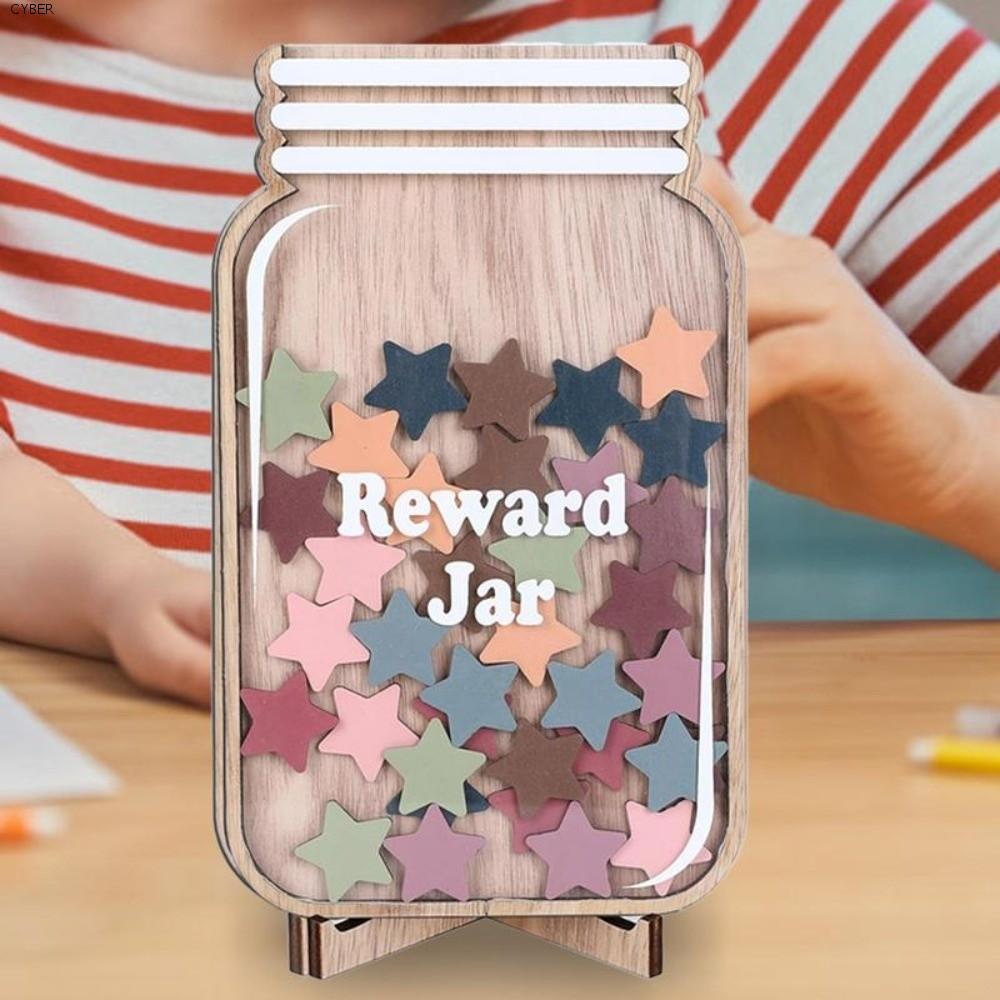 CYBER Positive Beahavior Rewards Jar, ไม้การ์ตูนเด็ก Star Reward Jars ...