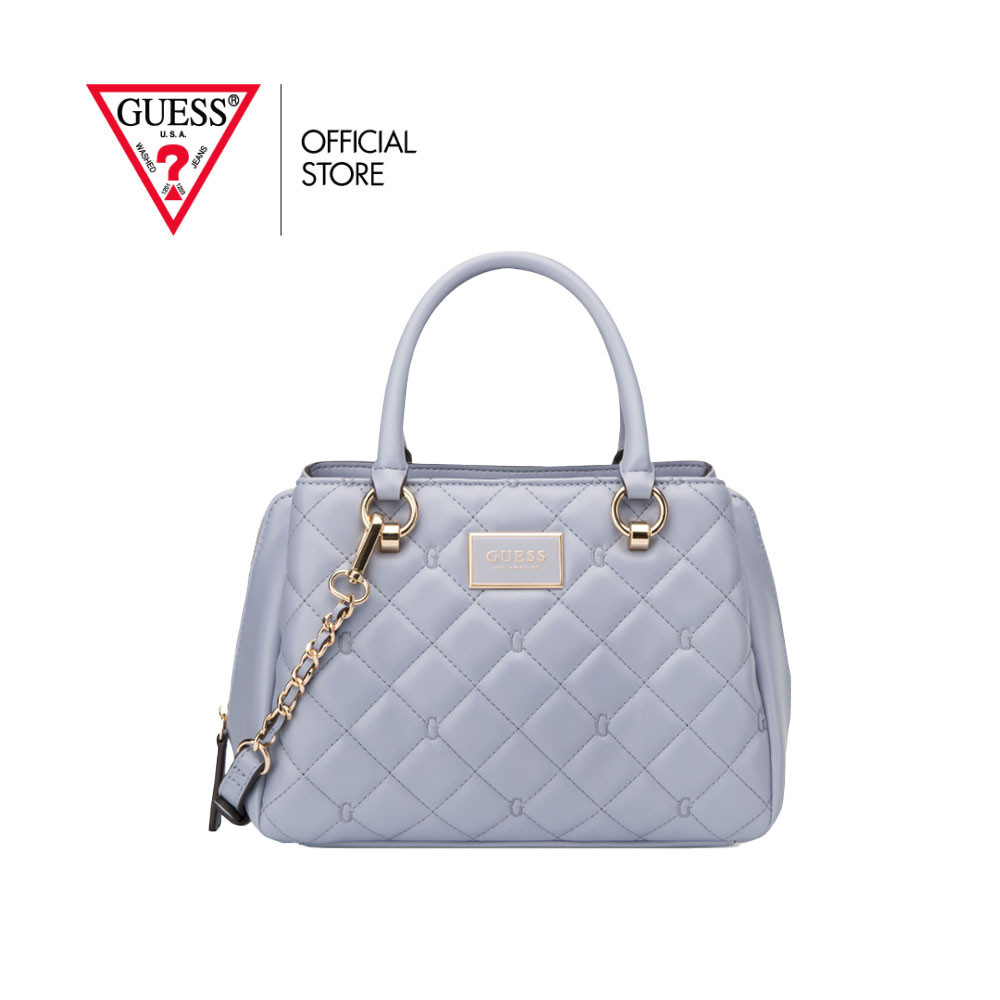 GUESS กระเป๋า รุ่น VG959606 GWYN SATCHEL สีม่วง | Shopee Thailand