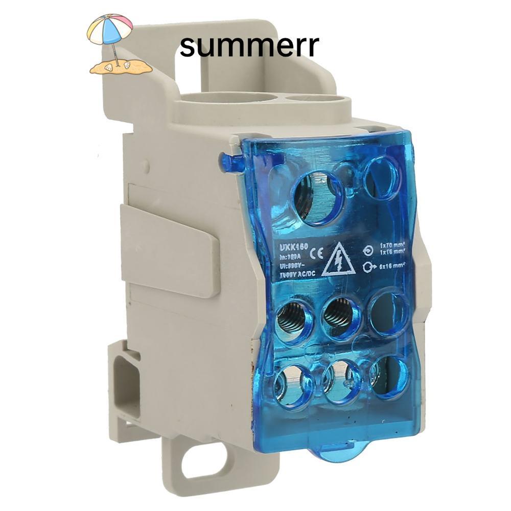 SUMMERR UKK160 DIN Rail Terminal Block กล่อง, 160A ติดตั้งง่ายกล่อง, ทน ...