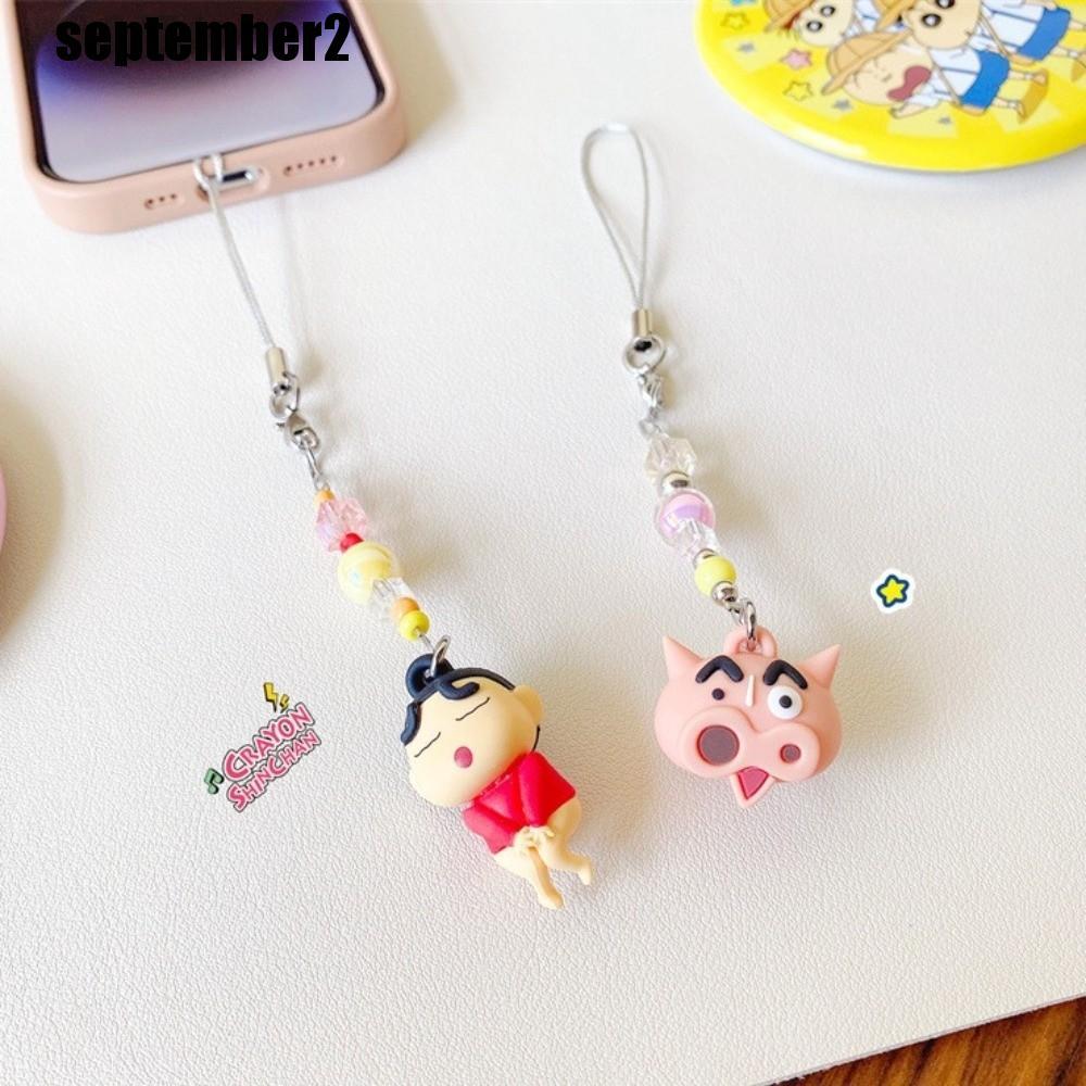 SEPEMBER Shinnosuke ลูกปัด, กระเป๋าแขวนแฟชั่น Crayon Shin-chan พวงกุญแจ ...