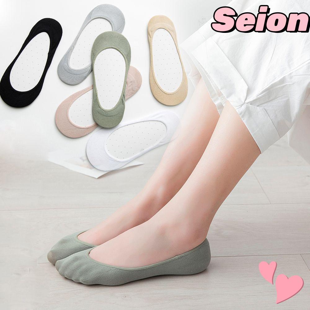 SEION Cotton Ultrathin Low Cut สำหรับผู้หญิง กันลื่นด้วยซิลิโคน ...