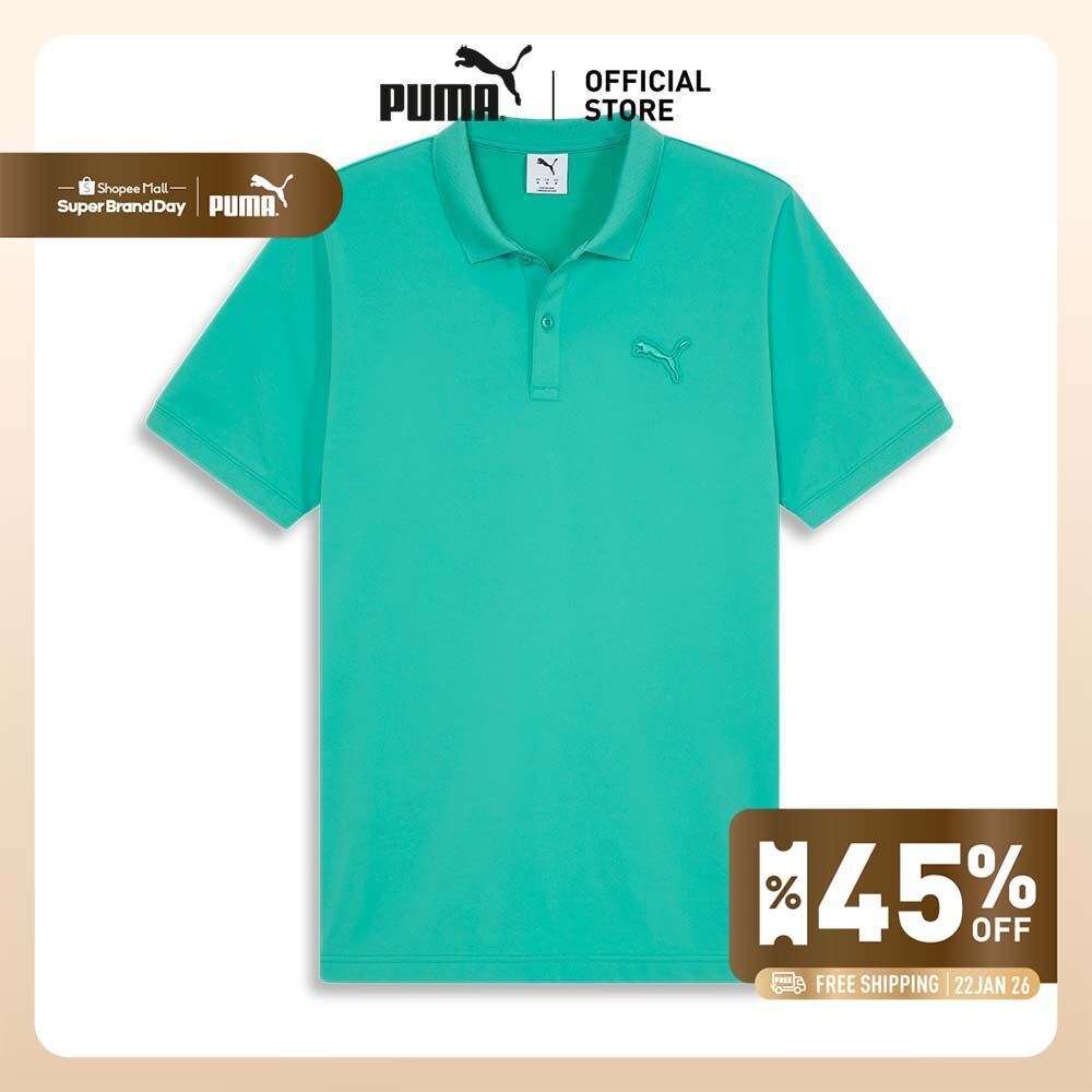 PUMA Sport Classics เสื้อโปโล PUMA Classic สำหรับผู้ชาย สีเขียว ...