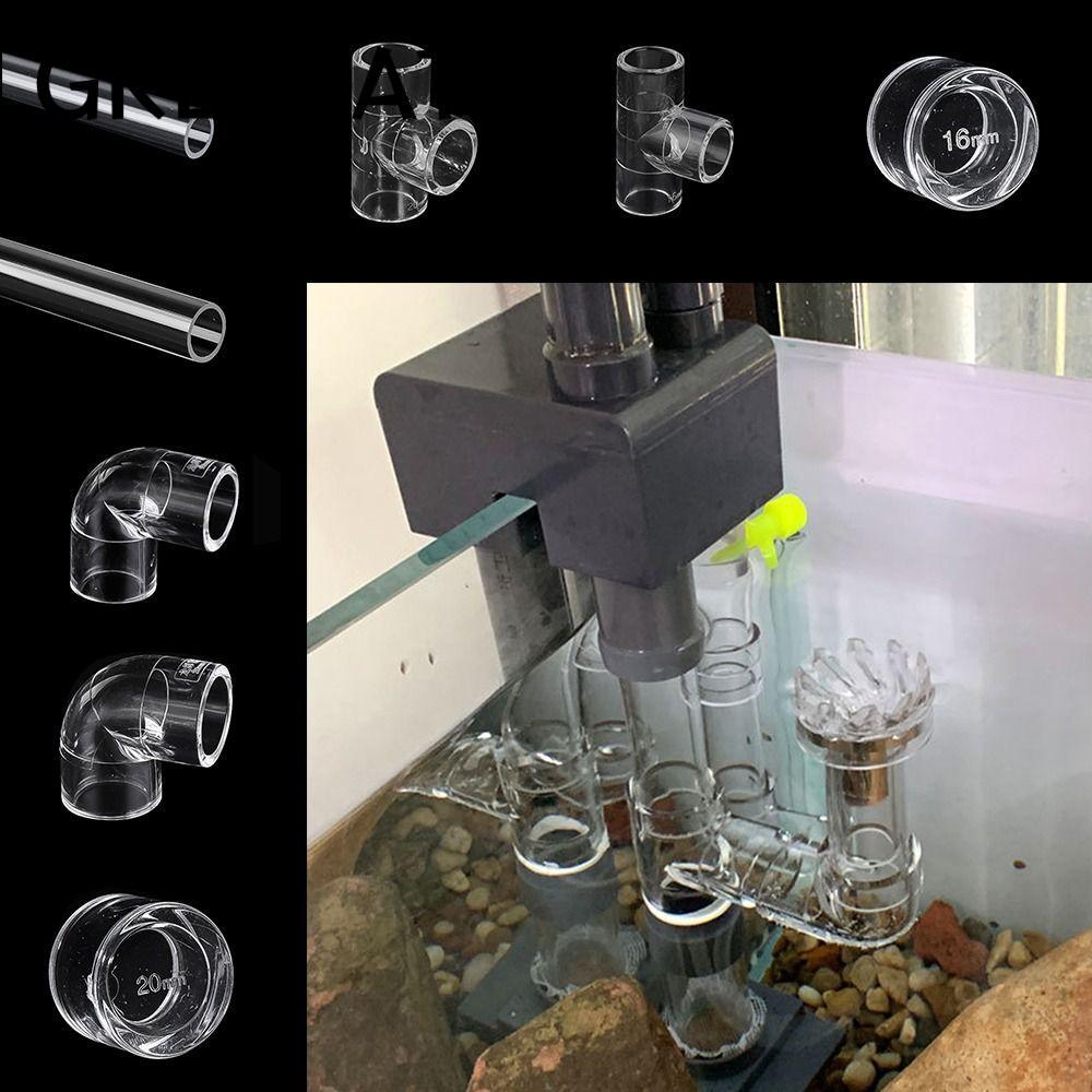 GREAT Tank Tee Way Joints, 90 องศาข้อศอกโปร่งใส Plexiglass อุปกรณ์ท่ออะ ...