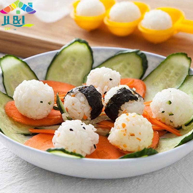H&Ling Rice Ball Shaker DIY Rice Baller Shakers Lunch Maker Mould ...