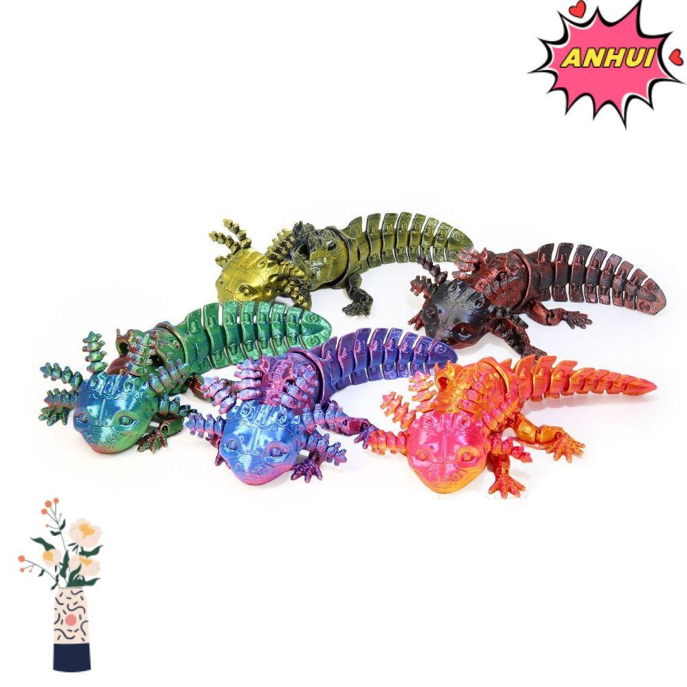ANHUI พิมพ์ Axolotl รุ่น, Movable PLA Axolotl Action Figure, คุณภาพสูง ...