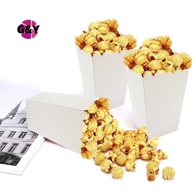 G & Y 10 ชิ้น/เซ็ตทิ้งกระดาษบริสุทธิ์ Popcorn กล่อง Sna กล่องขนมของขวัญ ...