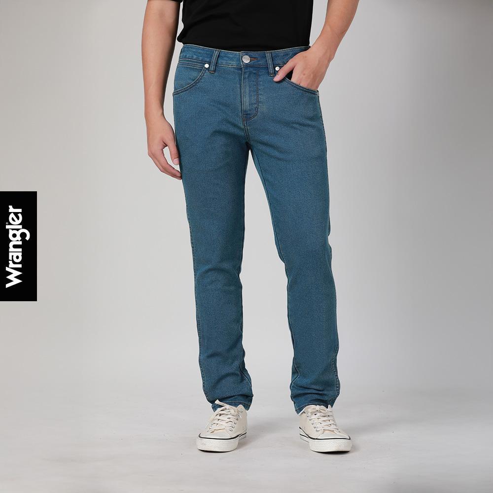 WRANGLER กางเกงยีนส์ผู้ชาย เอวต่ำ ทรงรัดรูป ทรง Bryson รุ่น WR ...